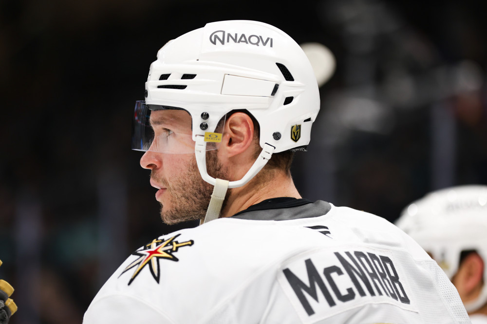 McNabb Taken to Hospital After Puck to Face in Game 2 - Gino Hard